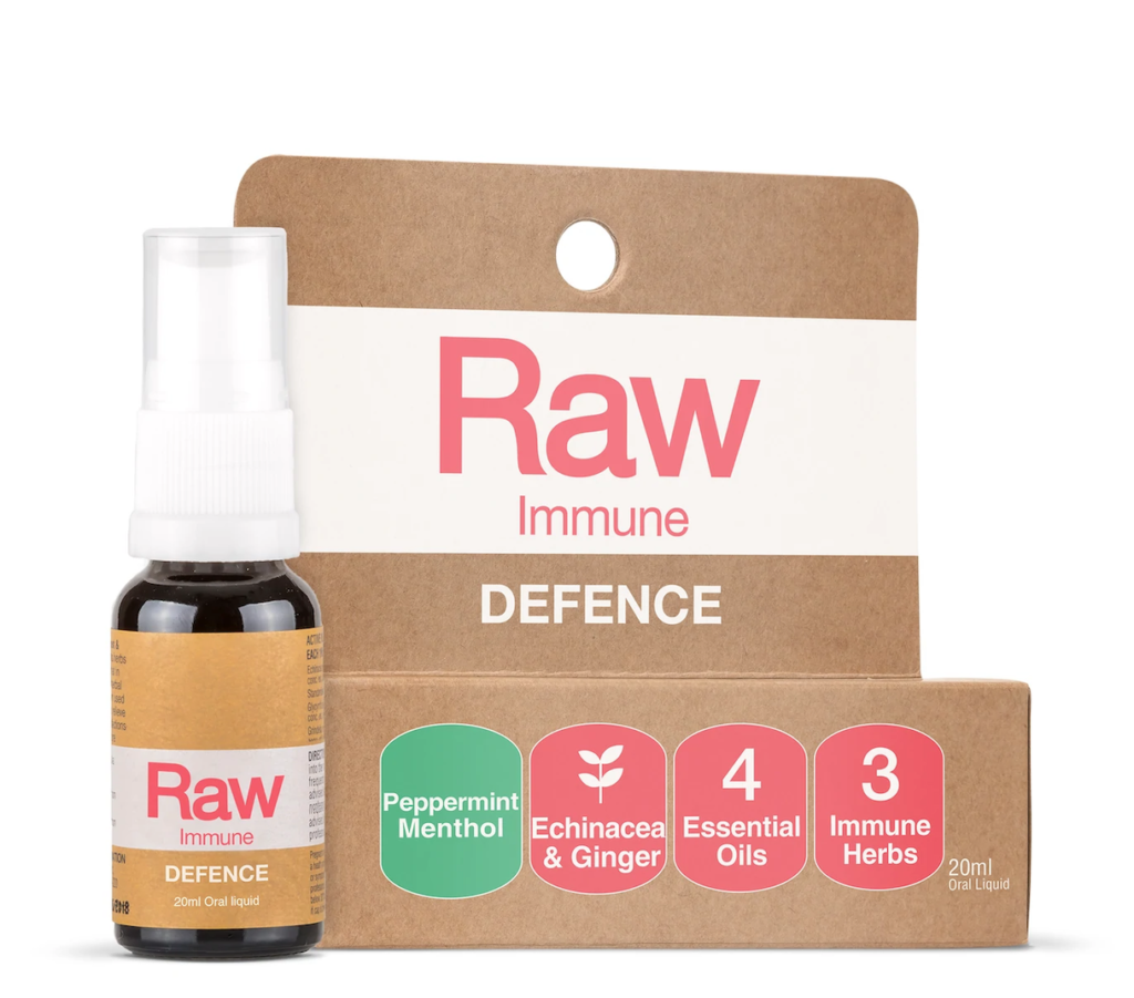Raw Immune Defence Spray Peppermint Menthol 20ml - Living Balance